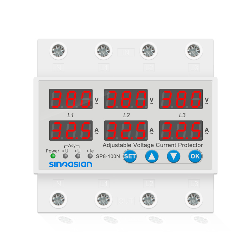 SP8-100N 3 Phase Adjustable Voltage Current Protector,SP8-100N,Sieben ...