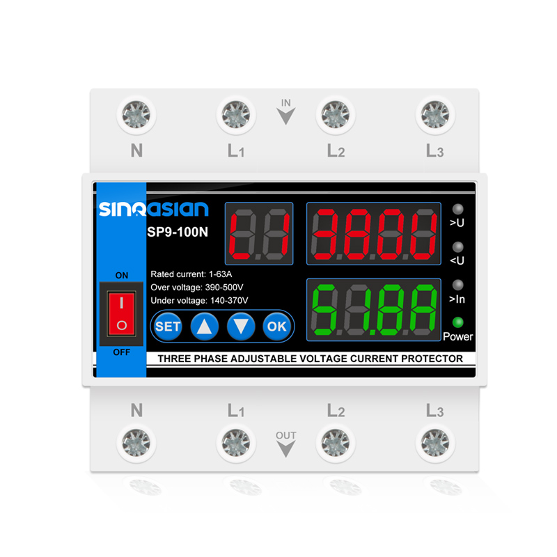 SP9-100N 3 Phase Adjustable Voltage Current Protector,SP9-100N,Sieben ...